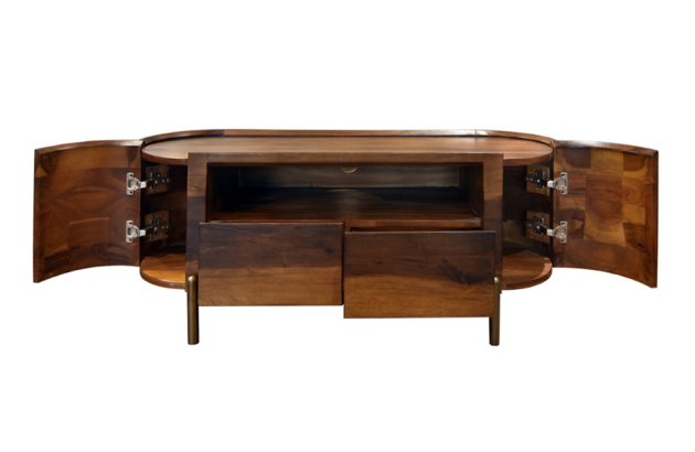 MU-083-001 Curve TV Unit - Home Decor