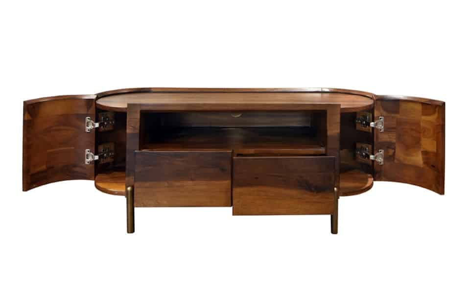 MU-083-001 Curve TV Unit - Home Decor