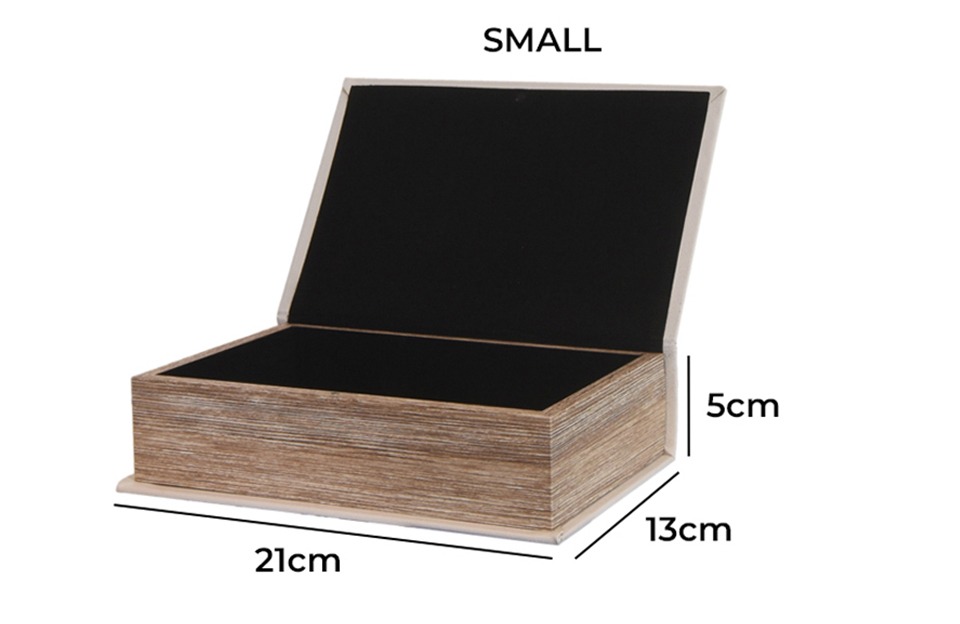 S/2 Book Boxes 41141 L:11X7X3 - Home Decor