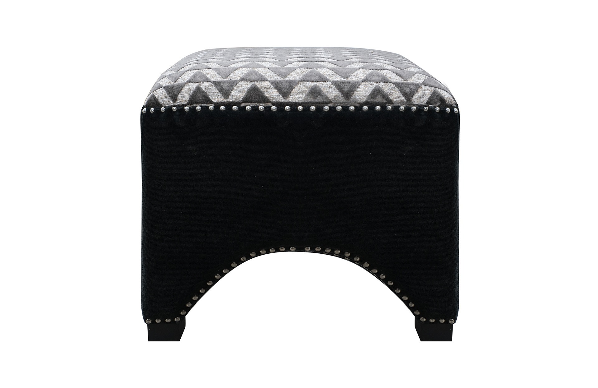 Nando Black Poof - Home Decor