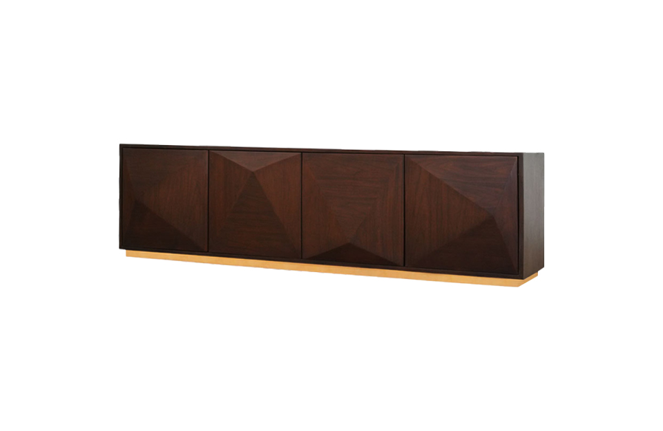 MU-083-001 Curve TV Unit - Home Decor