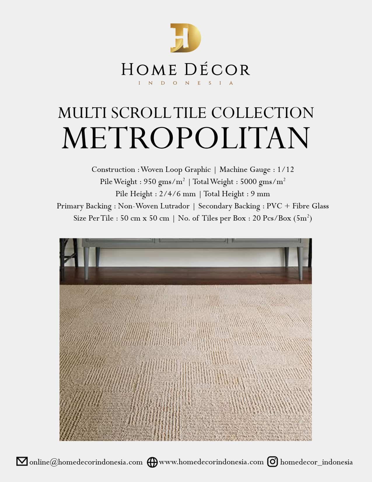 Metropolitan Carpet Tiles - Home Decor