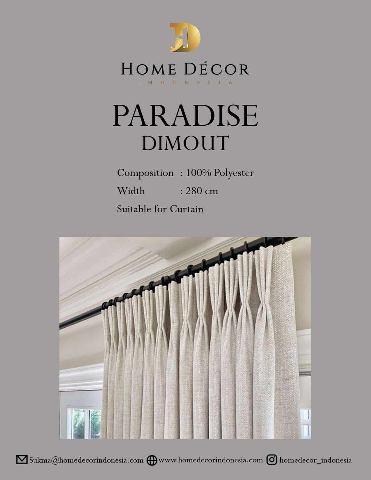 Paradise Dimout - Home Decor