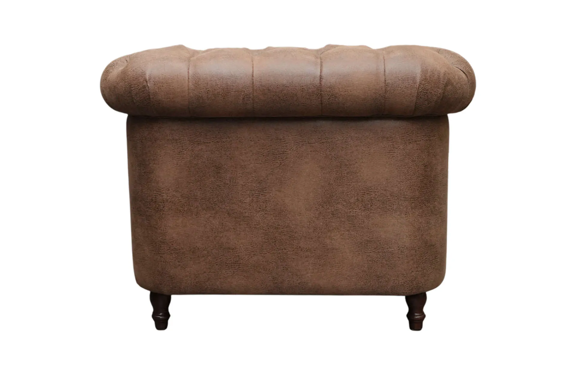 Duke Single Chesterfield: 98cm Wide Luxury Chair | Brown