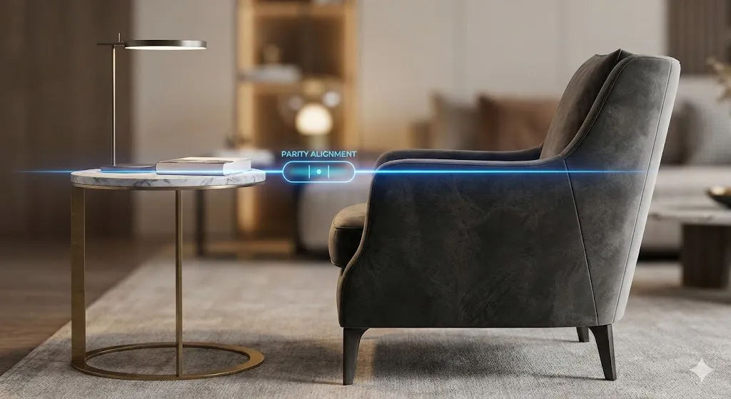 The Armrest Rule: How to Choose Side Table Height Perfectly